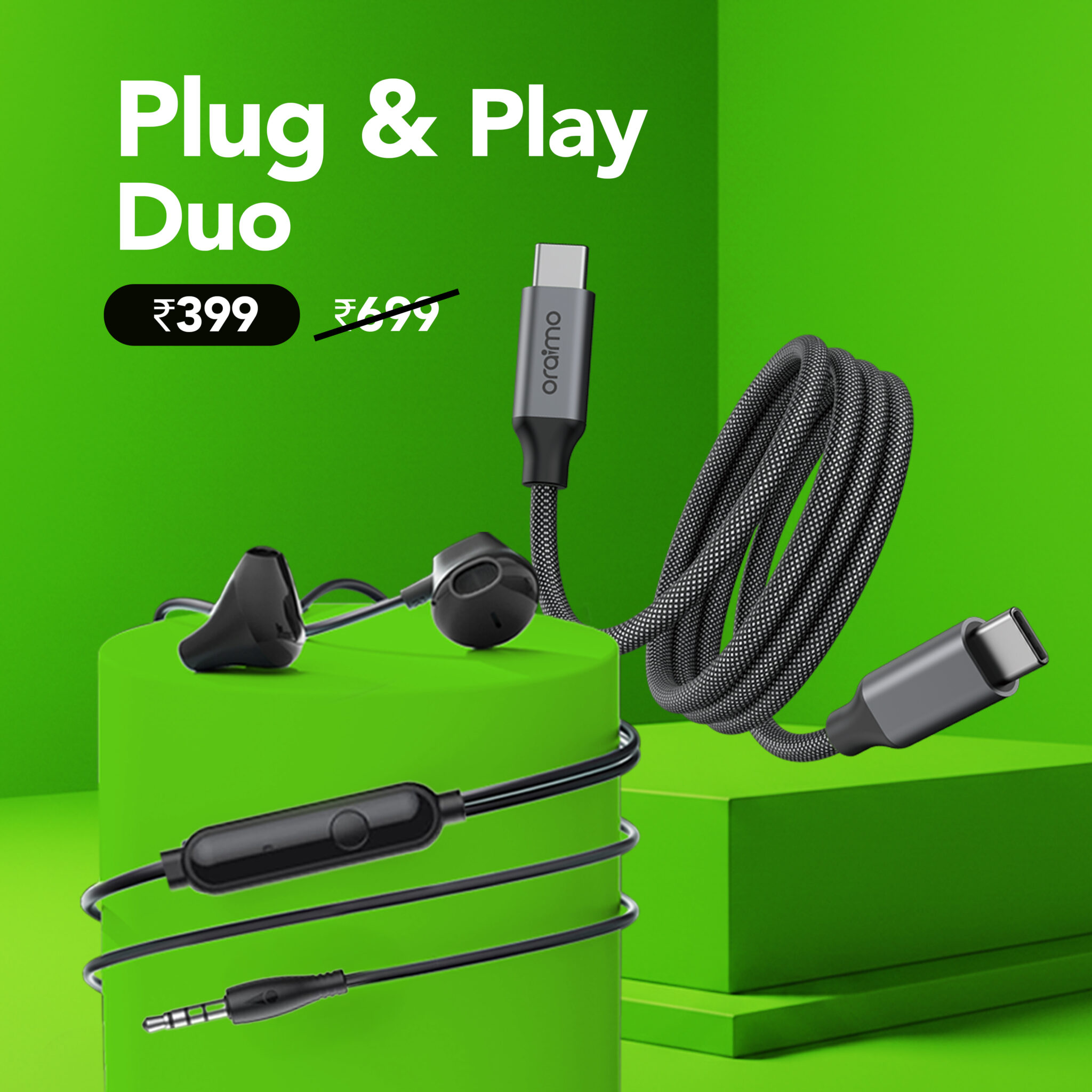 Plug & Play Duo - Oraimo India
